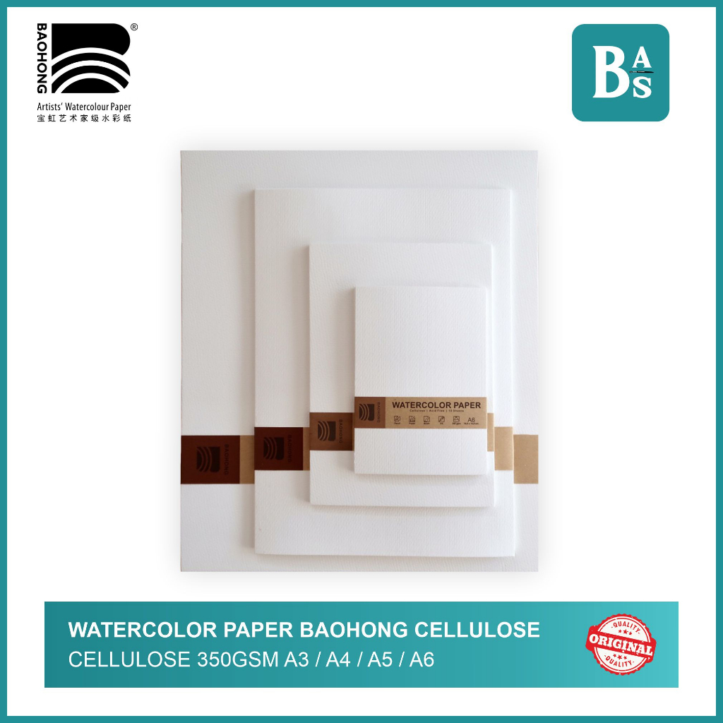 Baohong - Cellulose Drawing & Painting Paper 350gsm - Watercolor Paper ...