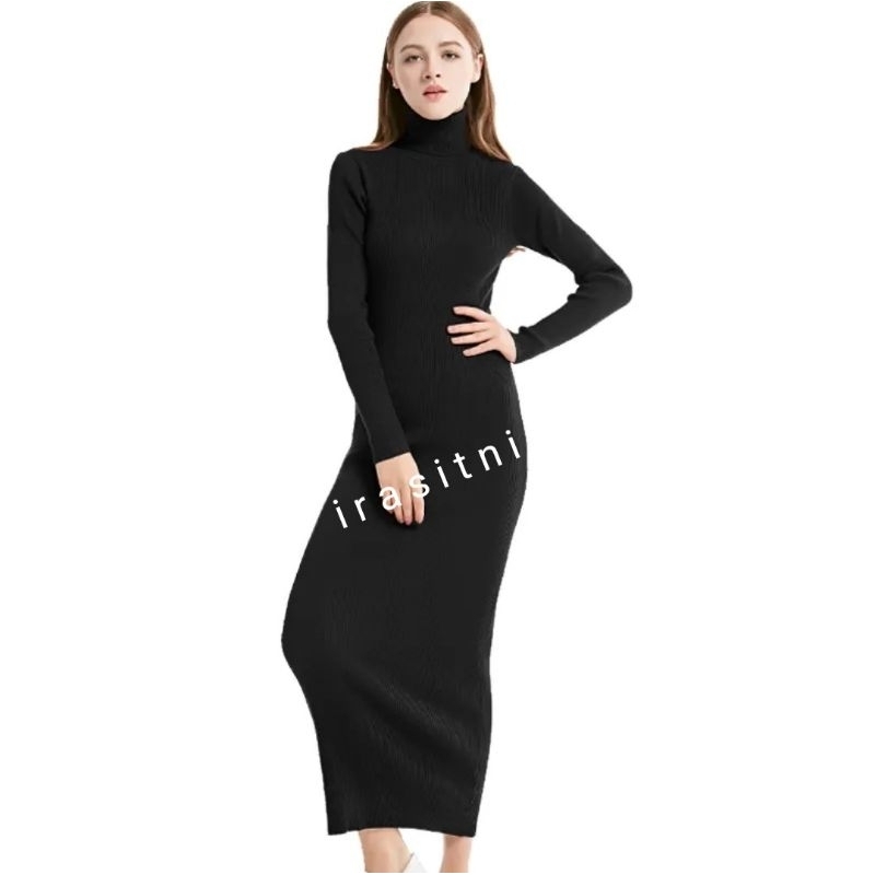 Inner Dress Turtleneck Elastic Cuff Kaftan Abaya Gamis | Shopee Malaysia