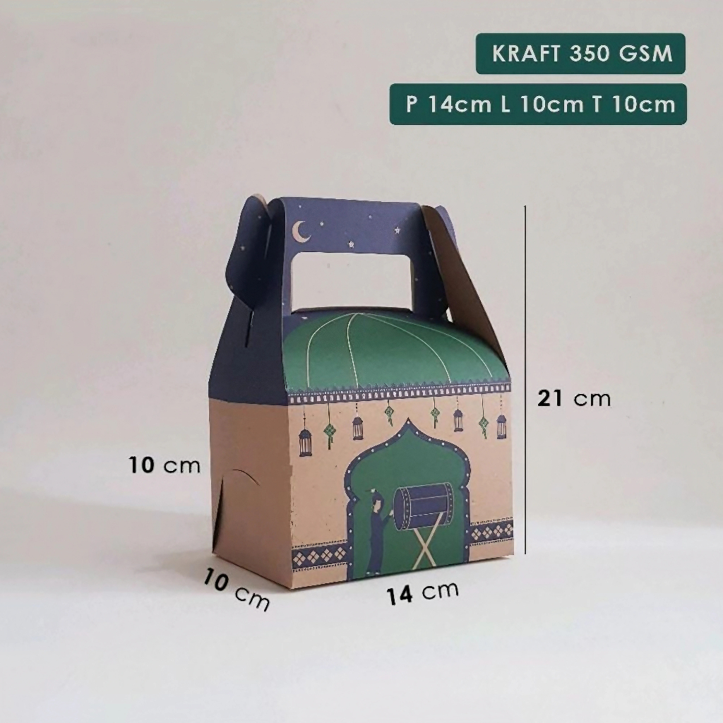 Gable box Lebaran Hampers Idul Fitri/Parcel Hari Raya Cardboard box ...