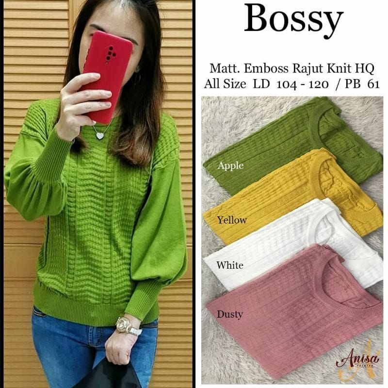 Bossy Thick Knit SWEATER BY ANISA | Shopee Malaysia
