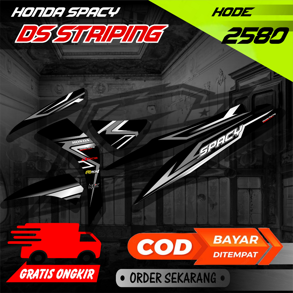 2580 HONDA SPACY Motorcycle Striping Stickers List of Latest Simple ...