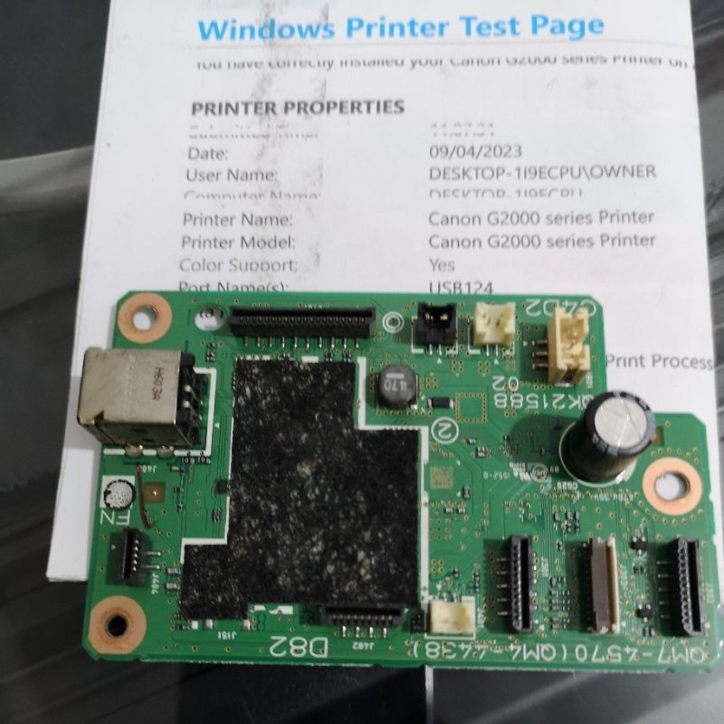 Mainboard Canon G2000 QM7-4570 / QM4-4435 Spare Parts Canon G2000 ...