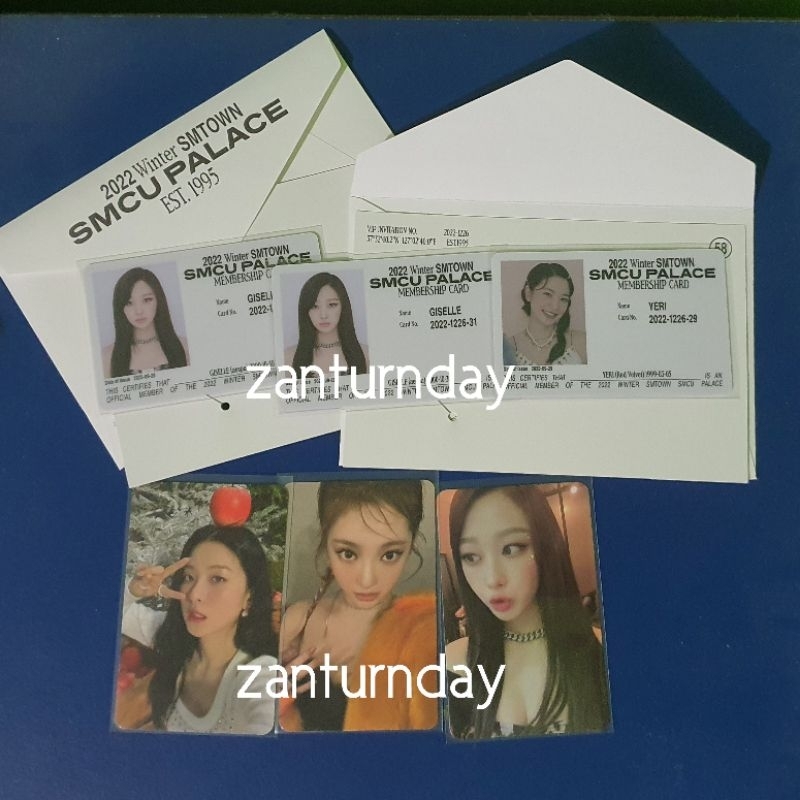 [Official] Photocard ID Member Card Album SMCU Membership Card Aespa ...