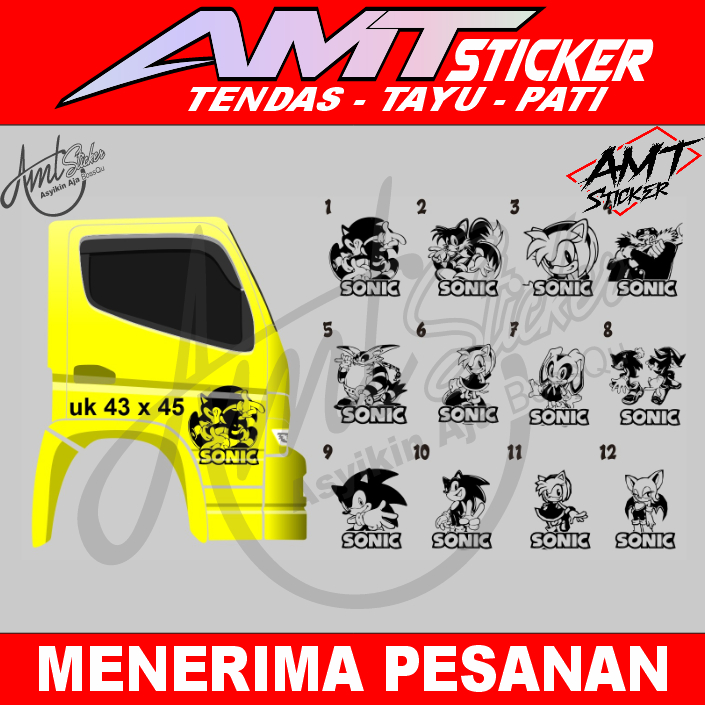 Truck/pick Up/Car Side Door Stickers - Sonic Stickers - Can Customize ...