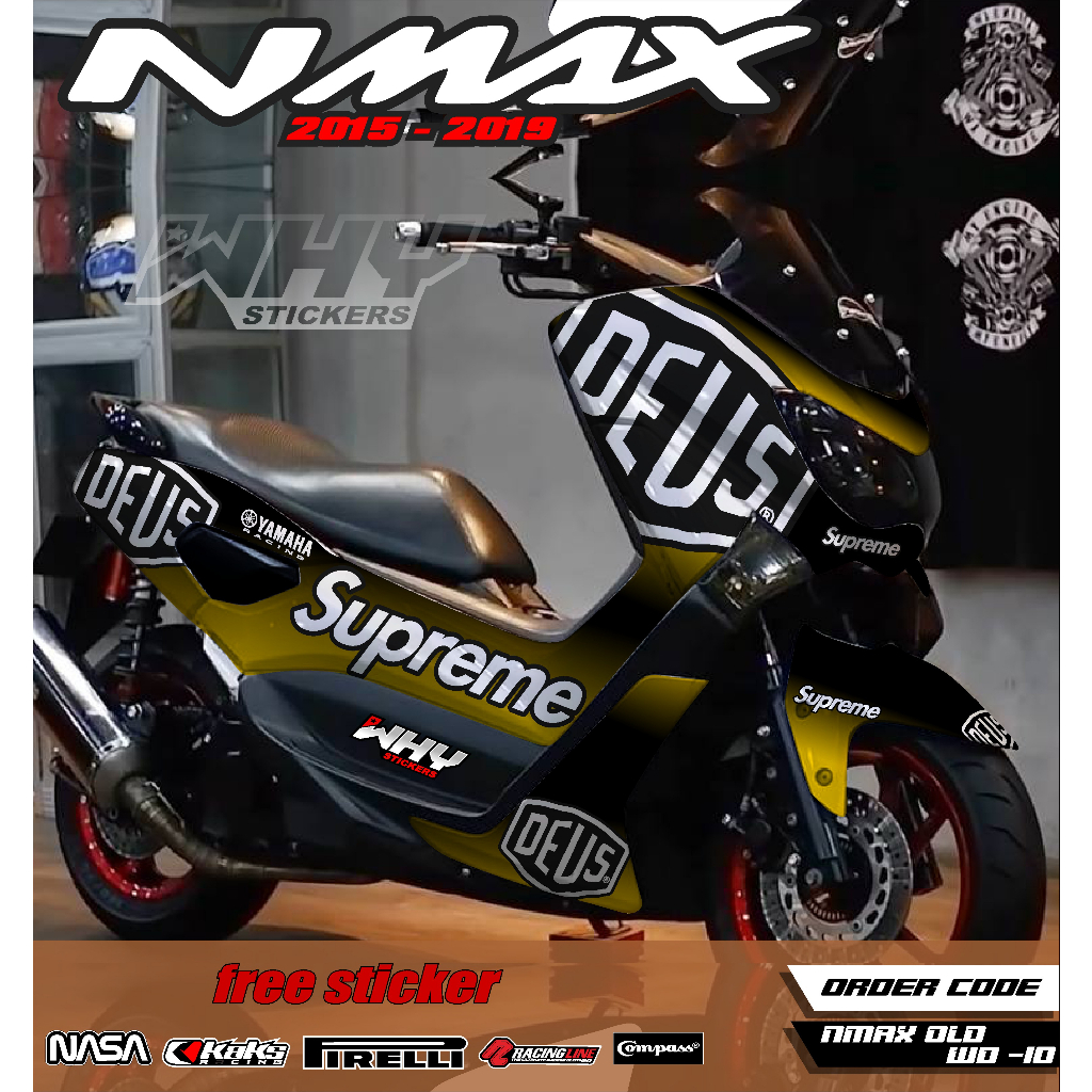 Decal Sticker Yamaha Nmax Lama 2015 2016 2017 2018 2019 Fullbody Dekal ...