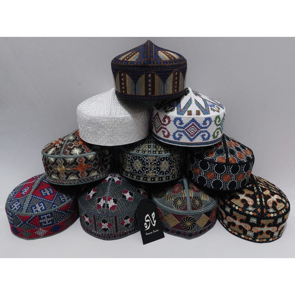 Peci PAKISTAN HAMADA Exclusive BOX PACKAGING / Full Embroidered Peci ...