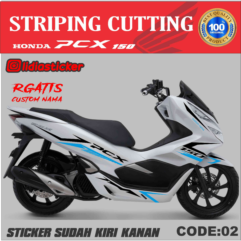 Striping PCX 150 STICKER PCX OLD MINIMALIST GRAPHICS CODE 02 | Shopee ...