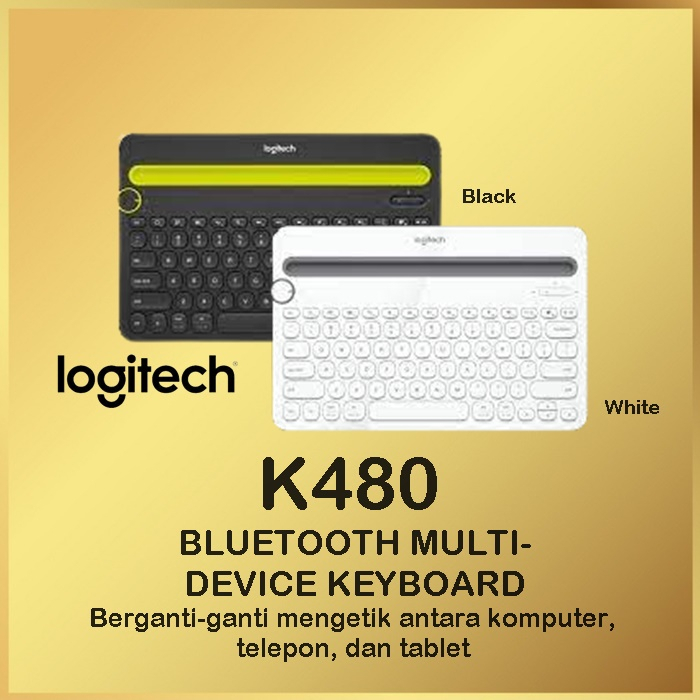 Logitech K480 Multi-Device Bluetooth keyboard/wireless keyboard ...