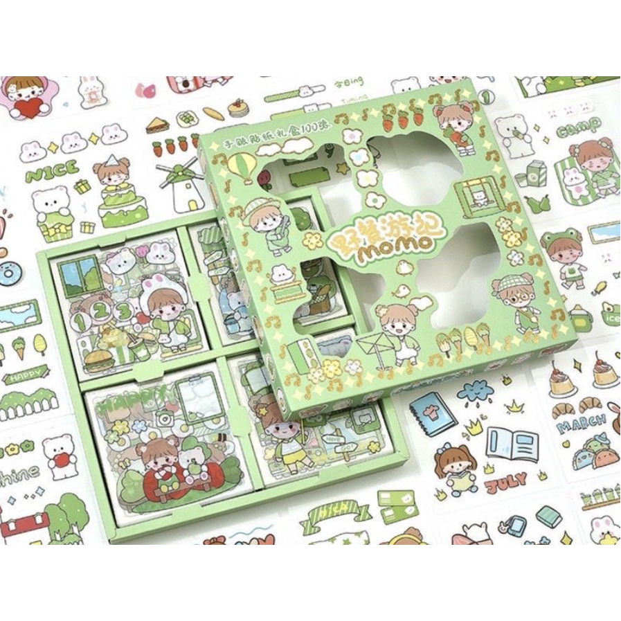 - Sticker Waterproof Sticker Masu Sticker Momo Korea Contents 100pcs ...