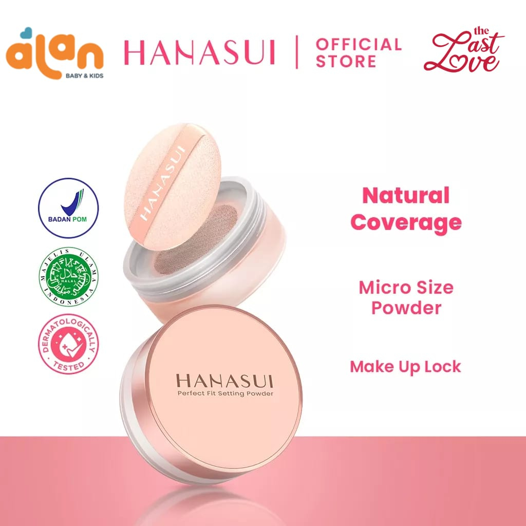 Lastlove 🩷 Hanasui Perfect Fit Setting Powder 12 g | Shopee Malaysia