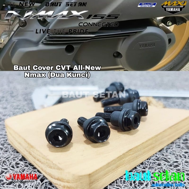 Yamaha All New Nmax Mode Two Key Cvt Cover Set Bolt | Shopee Malaysia