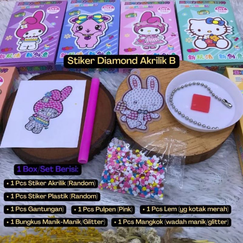 Sticker Viral Diamond - Sticker DIY Kids Toys Paste Diamond | Shopee ...