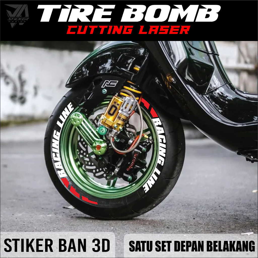 Tire Sticker/Tire Font/Tire Bomb/3D Racing Line Tire Sticker JP-14 ...