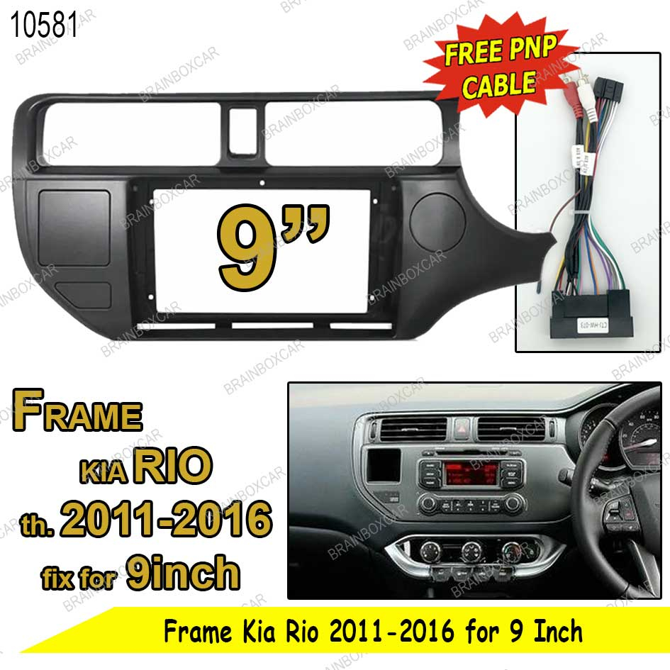 Kia Rio 9 Inch Head Unit Frame 2011-2016 TV Panel Frame | Shopee Malaysia
