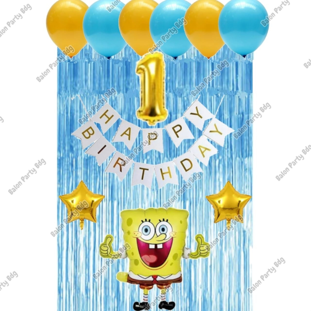 Spongebob Patrick Theme Decoration Package PARTY Balloons/Birthday ...