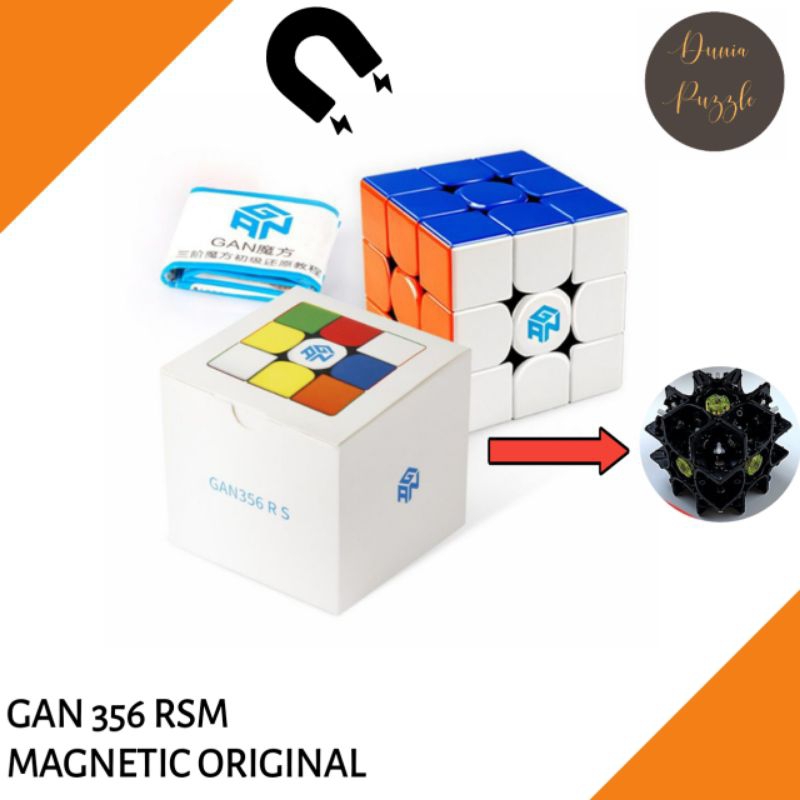 Rubik GAN 356 RS RSM MAGNETIC Stickerless ORIGINAL | Shopee Malaysia