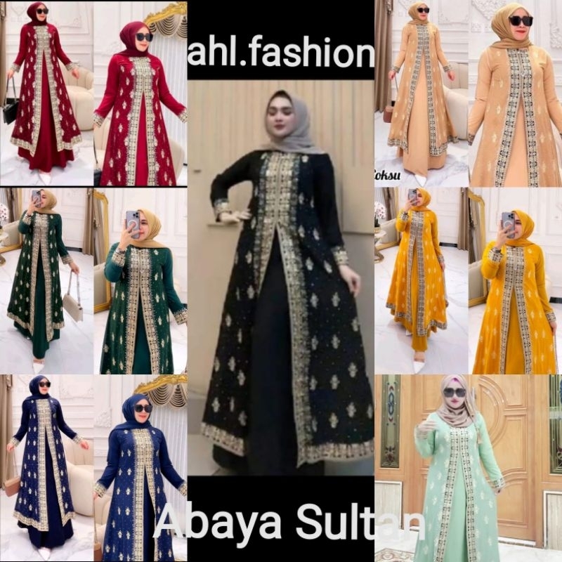 Latest Original Premium Colorful Viral Sultan Abaya / Latest Turkish ...