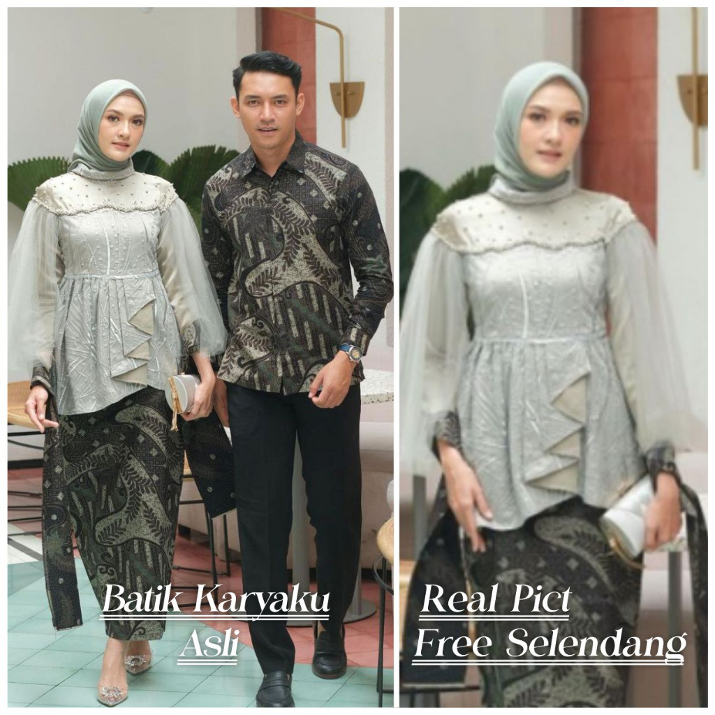 Batik Couple Kebaya Modern Kebaya Fiance Application For The Latest ...