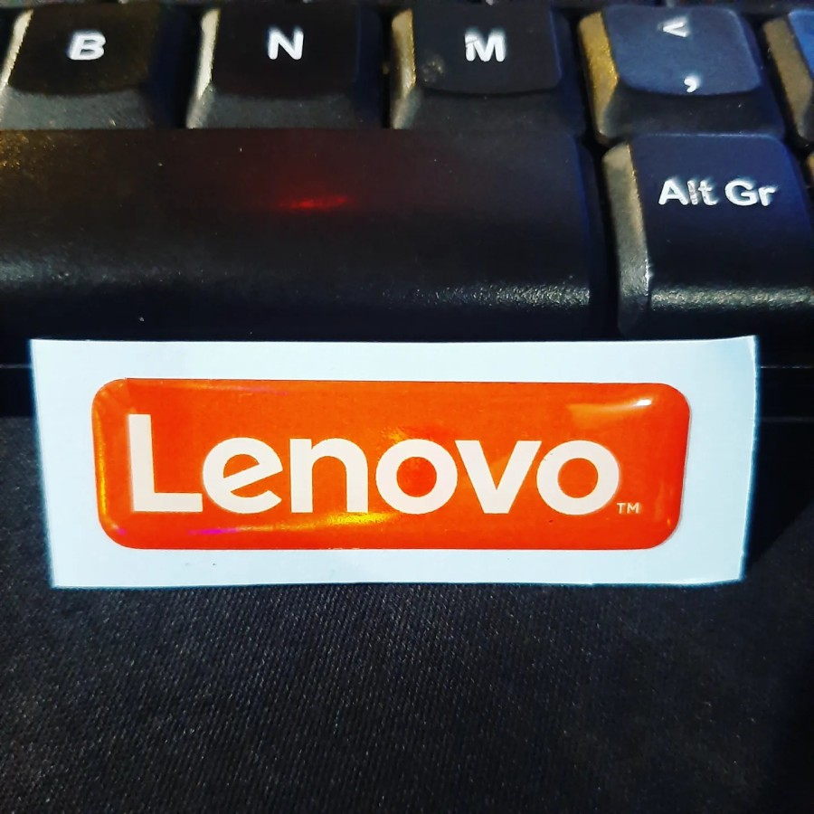 Lenovo Logo Resin Embossed Sticker Small 3D Lycal Logo Sticker Unit ...