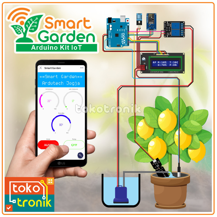 Arduino IoT Smart Garden - Arduino IoT Automatic Plant Waterer Kit | Shopee Malaysia