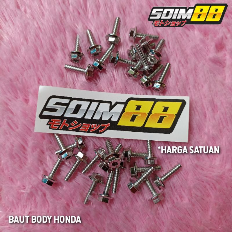 Body Bolts Vario 110/125/150, Beat, Scoopy, Genio ETC Heng stainless 2 ...