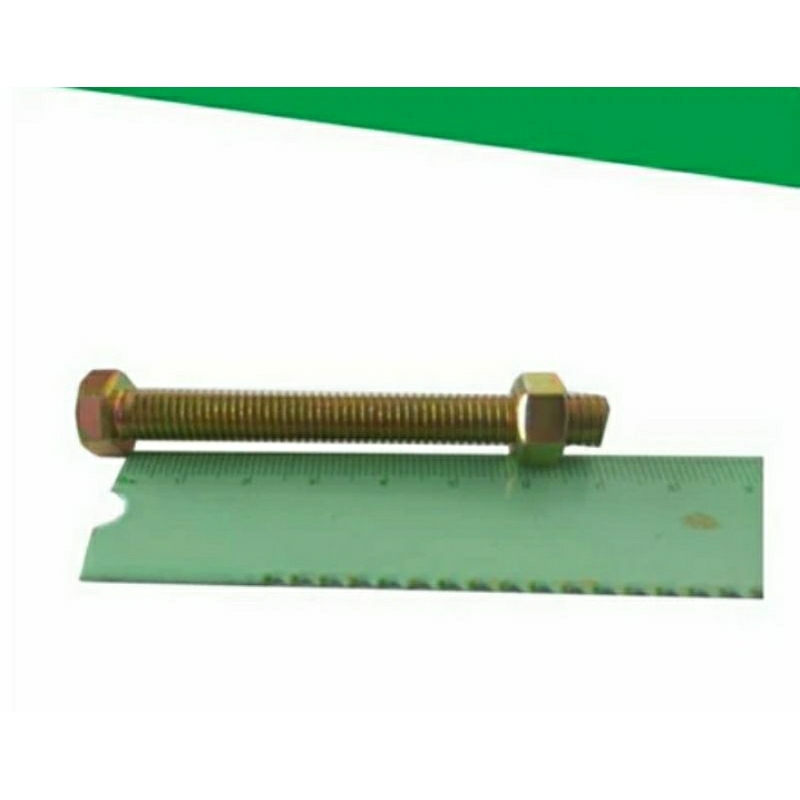 Hex Bolt M8x70 Bolt+Nut (12Key) - Yellow | Shopee Malaysia