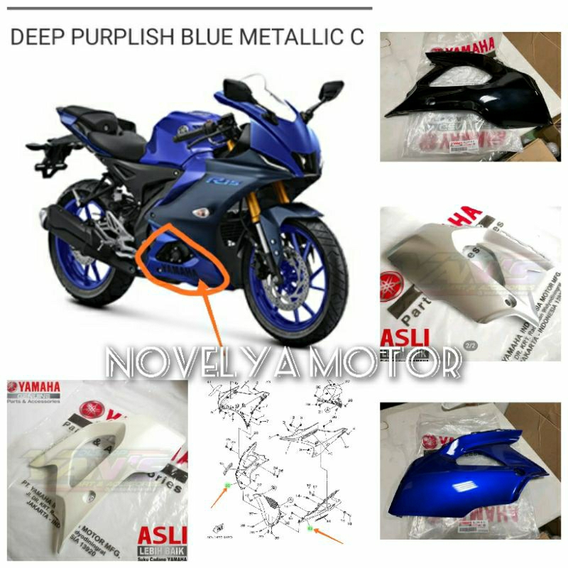 MESIN Cover UNDERCOWL Engine COVER Bottom Side ALL NEW R 15 R15 V4 ...
