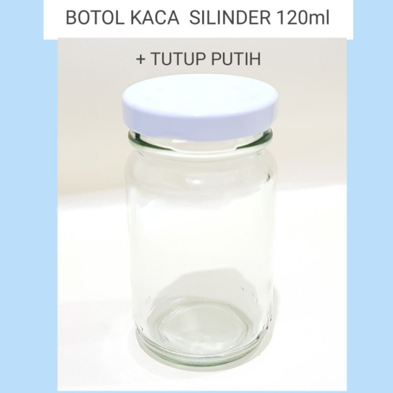 10 PCS 120ml / 100ml / 70ml / 50 ml 120ml Round Cylinder Glass Bottle ...
