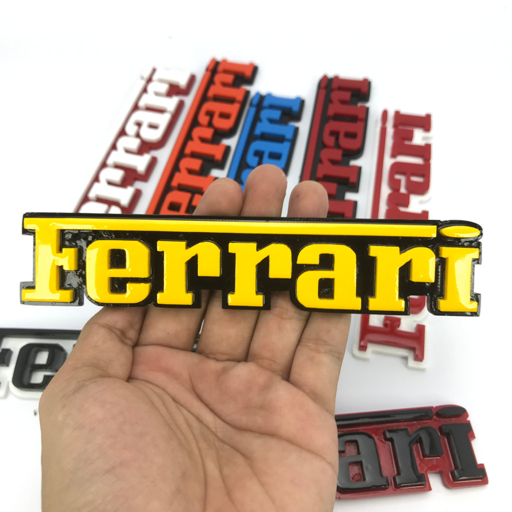 Ferrari CAR VARIATION EMBLEM LETTERS embossed 3 DIMENSION / CAR ...