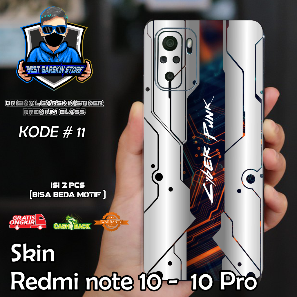 The Contents Of 2pcs Can Be Different Motif Garskin Redmi Note 10-10 ...