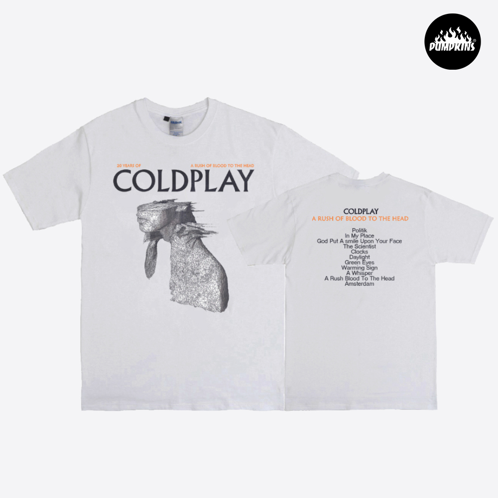 Coldplay A Rush Of Blood To The Head Band T-shirt Merchandise Cover ...