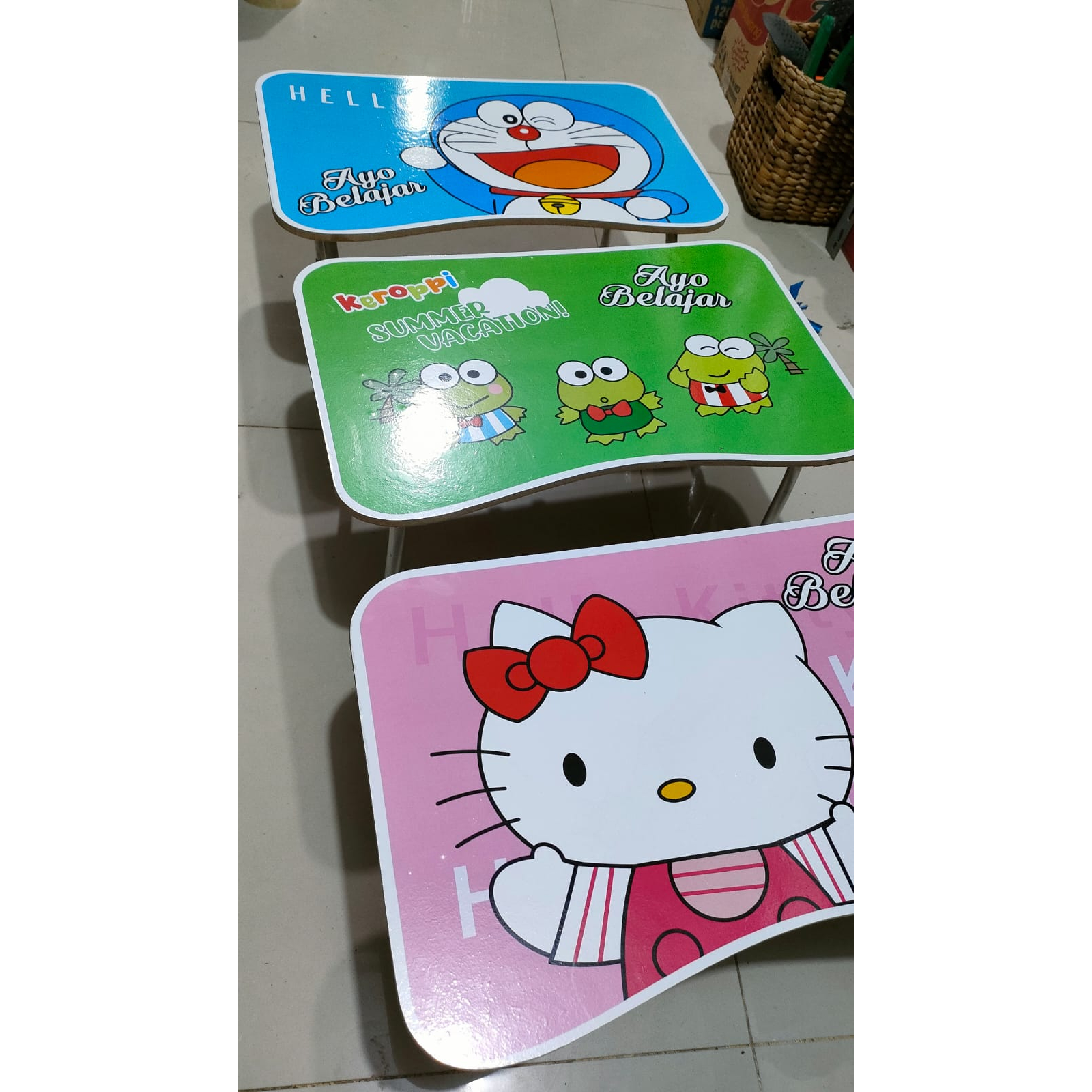 (FREE Buble WRAP) Character Folding Study Table | Shopee Malaysia