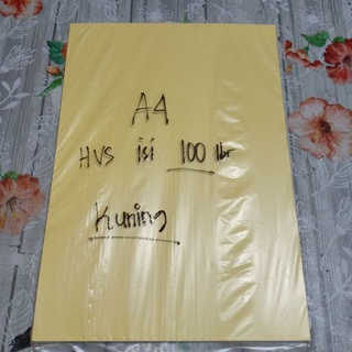 Retail YELLOW HVS A4 Paper 100 Sheets / Photocopy Paper | Shopee Malaysia