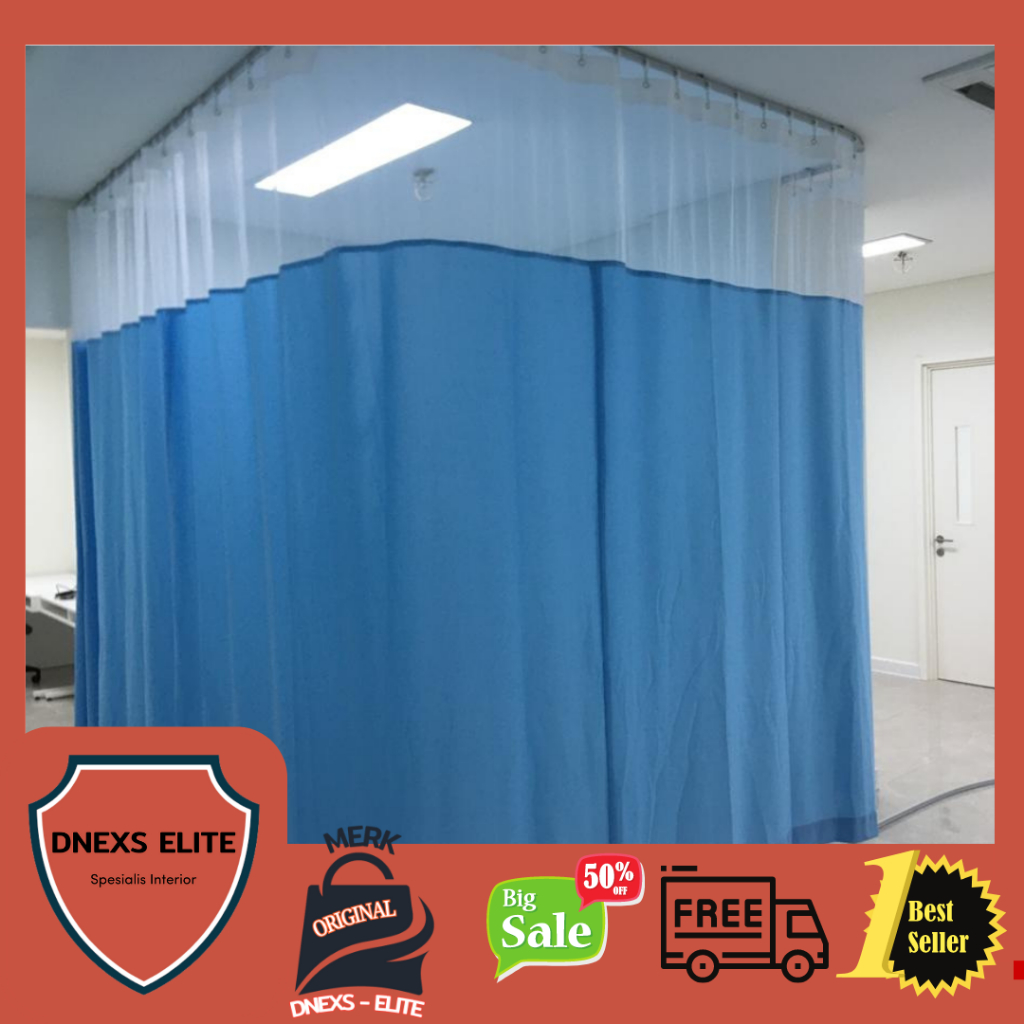 Quality Blue Full PVC Hospital Curtain | Shopee Malaysia