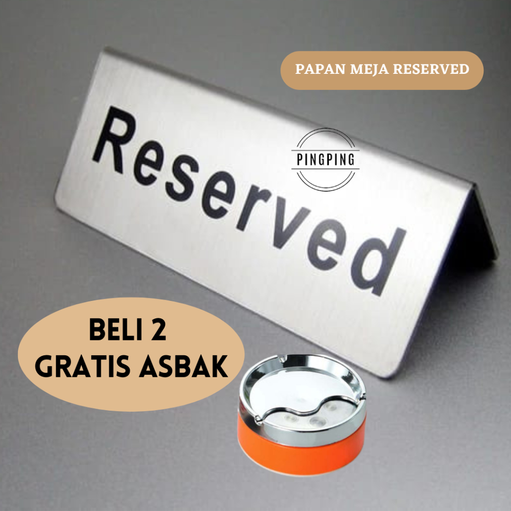 Reserved Sign Stainless steel/Reserved Table Board | Shopee Malaysia