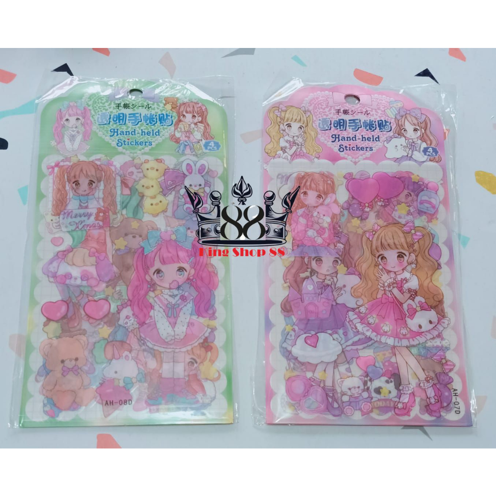 Cute Girl Cartoon Sticker Shopee Malaysia 2827