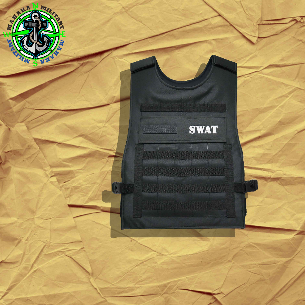 Swat embroidered body vest swat embroidered windproof vest/ | Shopee ...