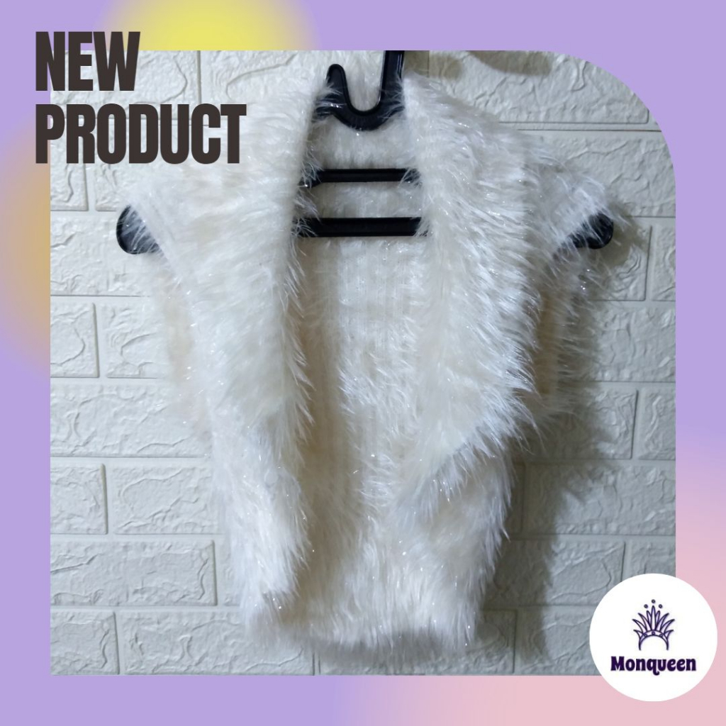 Korean Feather Bolero (100% new) | Shopee Malaysia