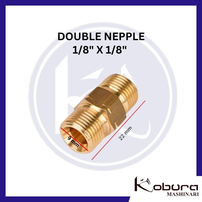 Double Nepple 9 Mm 1/8 x 1/8" | Shopee Malaysia