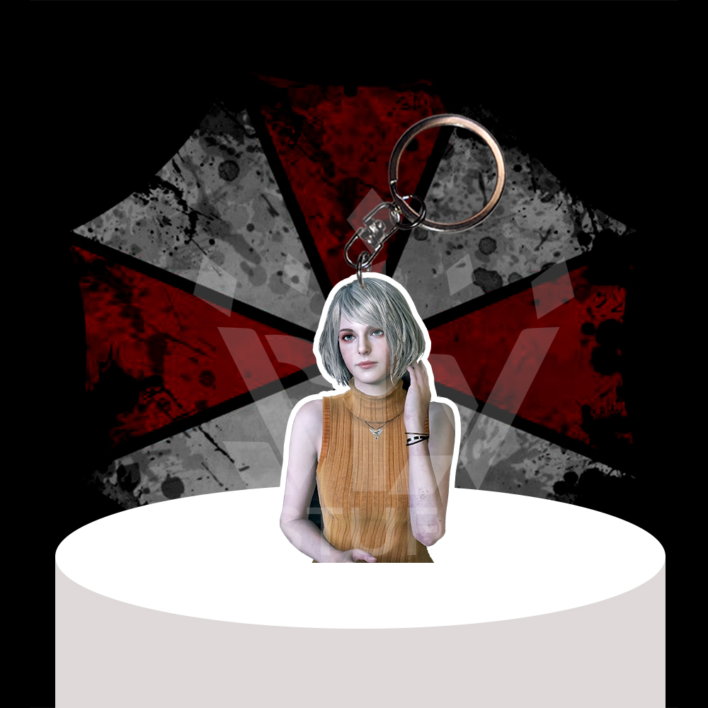 GANTUNGAN Resident Evil Keychain / HP Chain - Ashley Graham - Acrylic ...