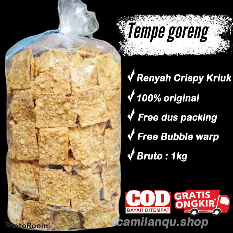 Bandung Tempeh Chips 1KG / Malang Tempeh Chips Crispy Savory Crispy ...