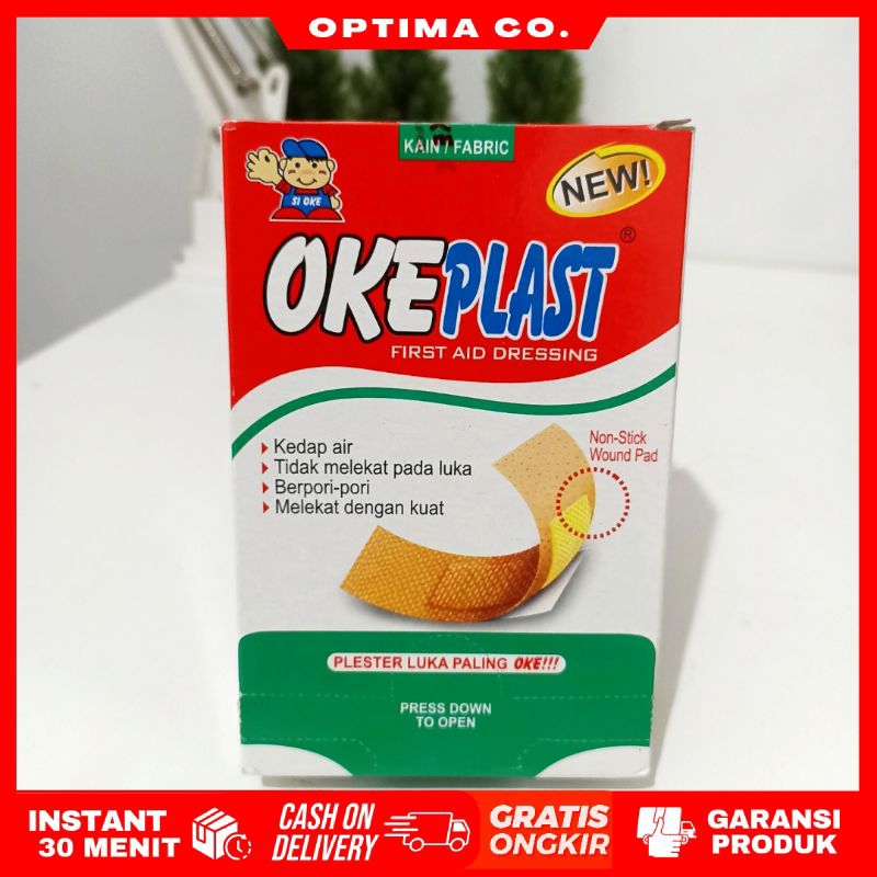 Okeplast Wound Plaster Box Contains 100 Pcs Hansaplast Wound Plaster ...