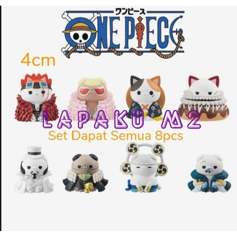 One piece Monkey D' Luffy Mega Cat projects Figure set contains 8 ...