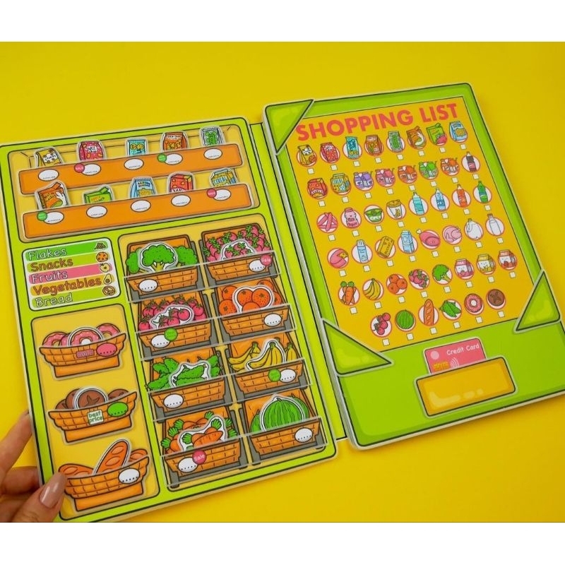 Grocery paper doll/supermarket Educational Toys/Shopping supermarket ...