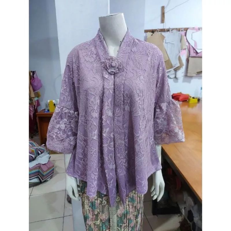 HITAM UNGU Broken FLOY KEBAYA TOP FOR FIANCE AND KARTINI GRADUATION ...