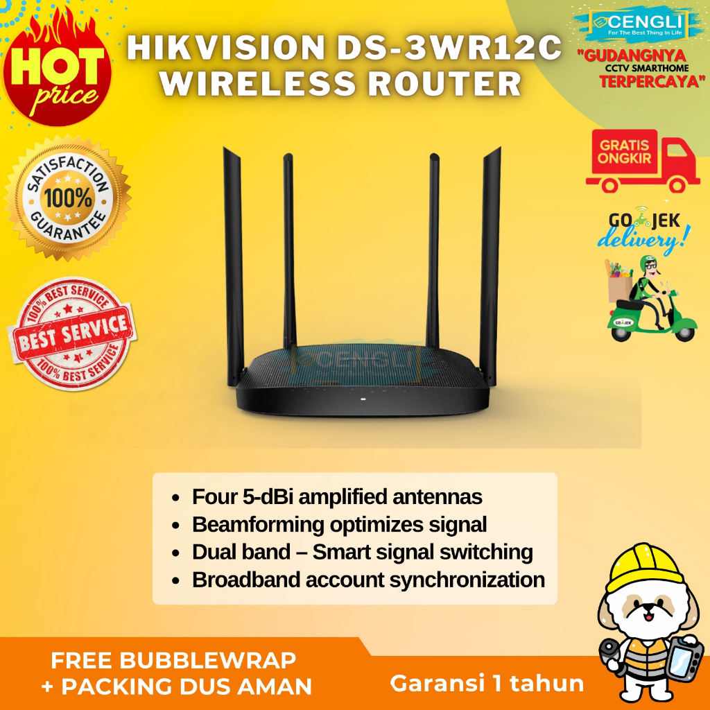 Hikvision DS-3WR12C BEAMFORMING OPTIMIZES SIGNAL WIRELESS ROUTER ...