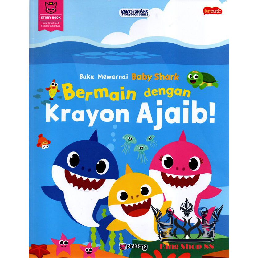 Coloring Book / Coloring Book Pinkfong Baby Shark Magic Crayons ...