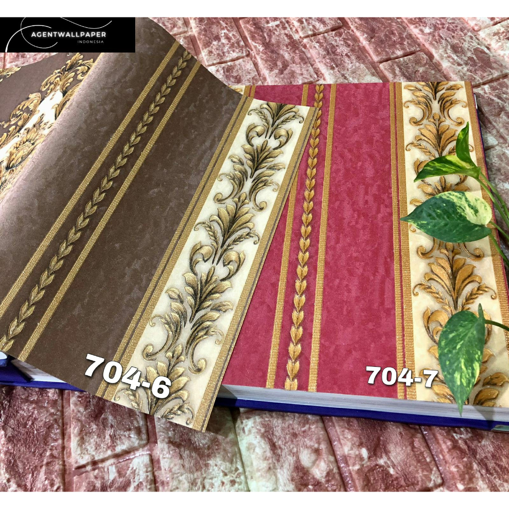 Minesota Luxurious Elegant Classic Gold Line Wall Wallpaper | Shopee ...