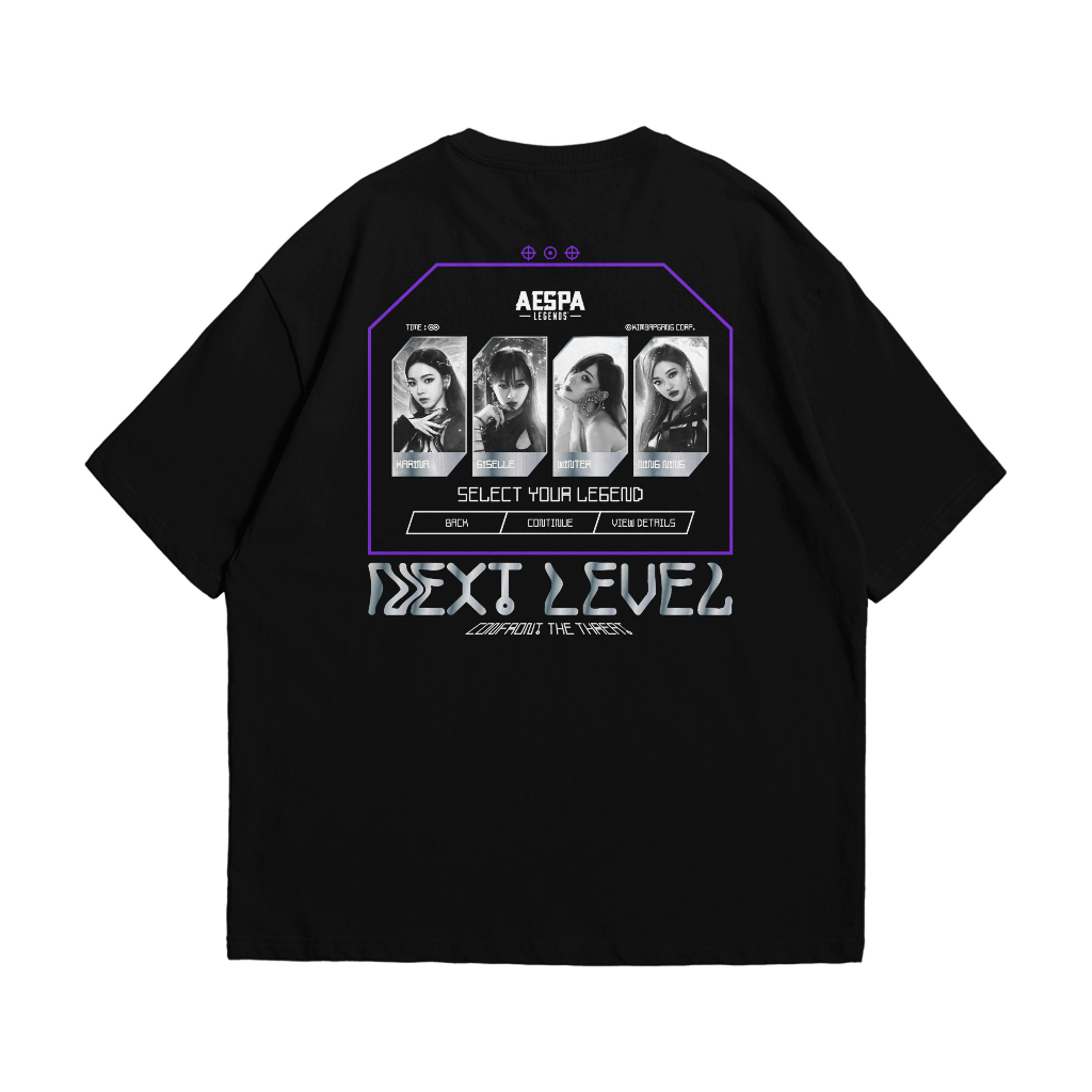 Aespa Tshirt Kpop Oversize Shirt NEXT LEVEL – Kimbap Gang | Shopee Malaysia