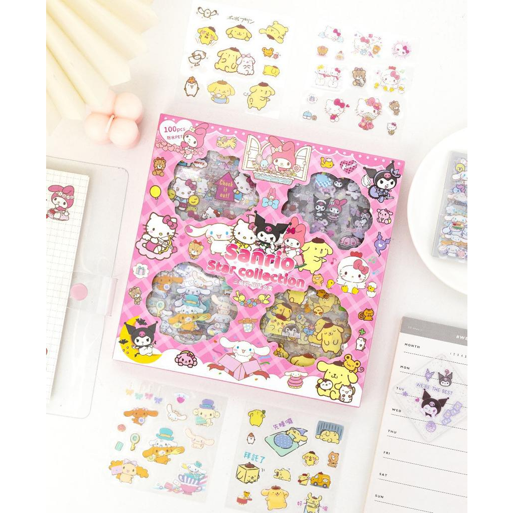 HP - Sticker Waterproof Sticker Masu Momo Glitter Ellie Stickers Korean ...